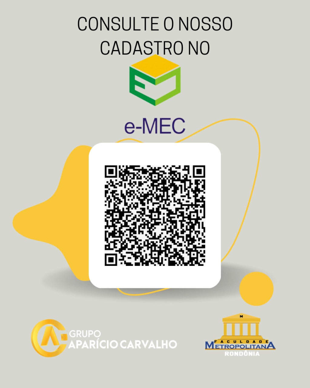 Confira cadastro da Faculdade Metropolitana no e-MEC - Faculdade Metropolitana de Rondônia